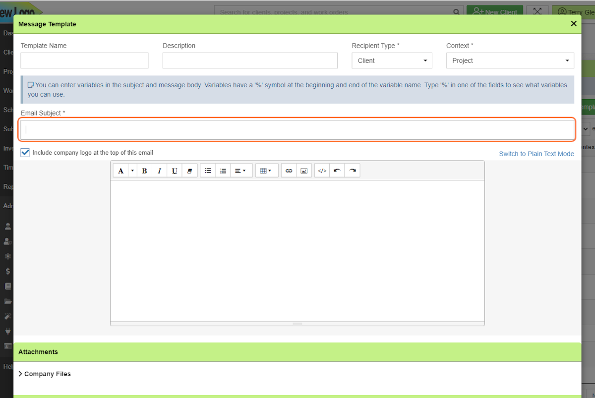 Adding Automations to Project Statuses